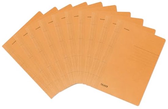 Origineel Falken pak van 100 recyclingmappen DIN A4 oranje. Made in ...