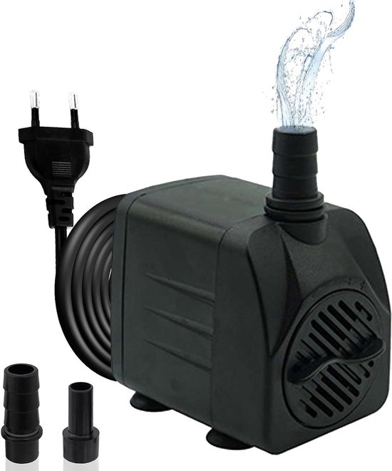 Mini-waterpomp (800 l/u 16 W) ultrastille aquariumpomp met hoge slag ...
