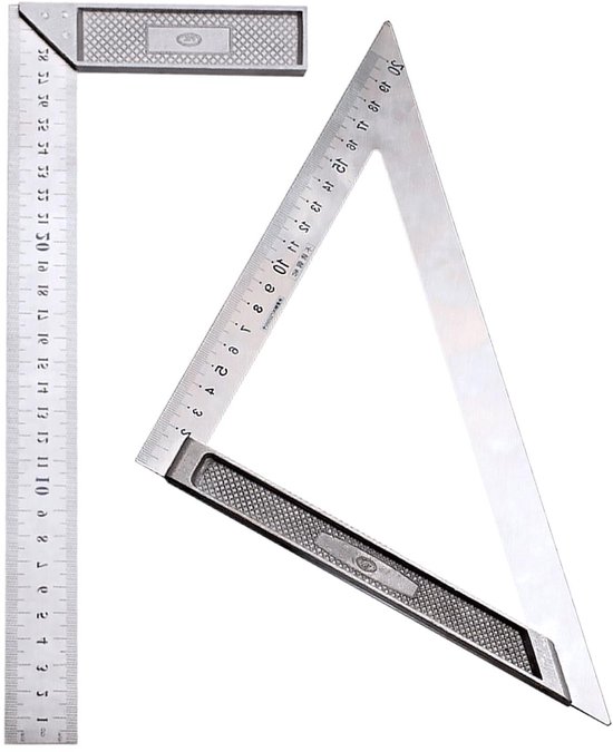 90 graden hoek aanslaghoek 200 mm & 300 mm timmermanshoek hoekmeter ...