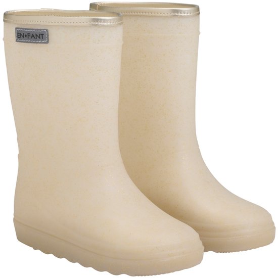 Enfant Rain Boot Glitter Laarzen - Rubber - Meisjes - Wit - Maat 25 | bol