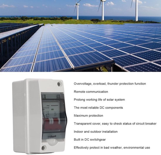 DC Isolator Schakelaar - Waterdicht PV Zonne-energie Schakelaar (IP65 ...