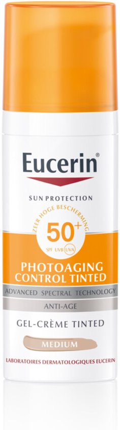 2x Eucerin Sun Photoaging Control CC Cream Medium SPF 50 50 ml | bol