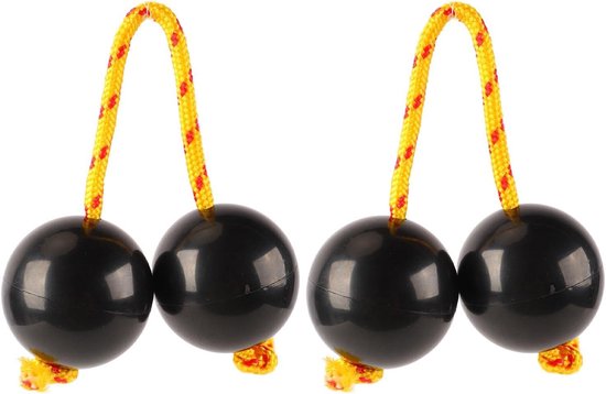 Afrikaanse Ritmische Kashaka Instrument - Set van 2 Stuks Zwart | bol