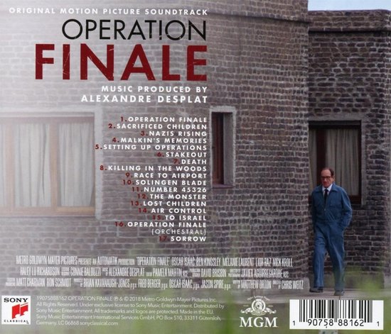 Operation Finale (Original Motion Picture Soundtrack), Alexandre ...