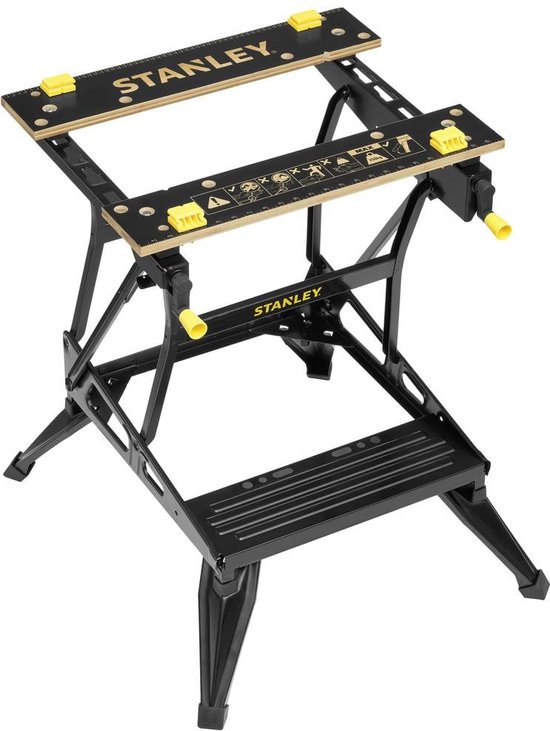 Stanley STST83400-1 Stanley Workmate met Bambus-werkblad en dubbele ...