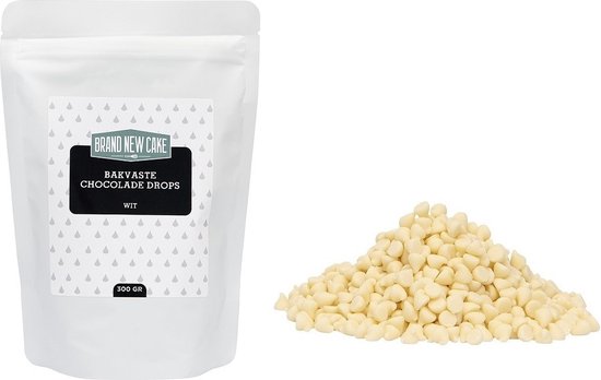 BrandNewCake Bakvaste Chocolade Drops Wit 300g | bol.com