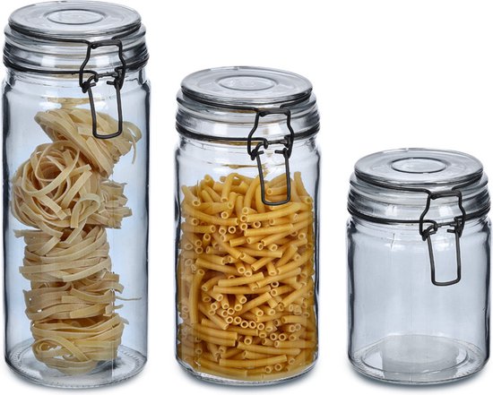 Zeller Weckpotten/inmaakpotten - 6x - 250 ml - glas - met ...