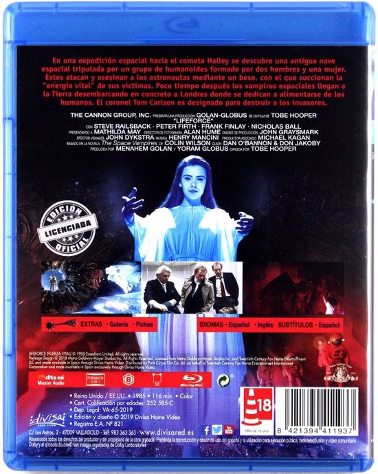 Lifeforce [Blu-Ray] (Blu-ray), Steve Railsback | Dvd's | bol