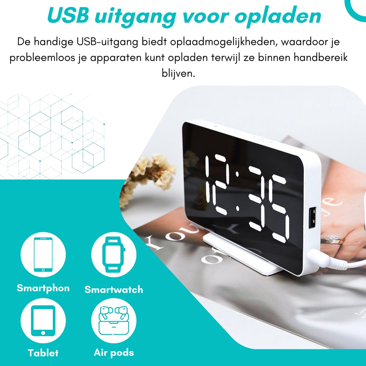 Digitale Wekker - Alarmklok voor Slaapkamer - Wekkers Digitaal - Twee ...