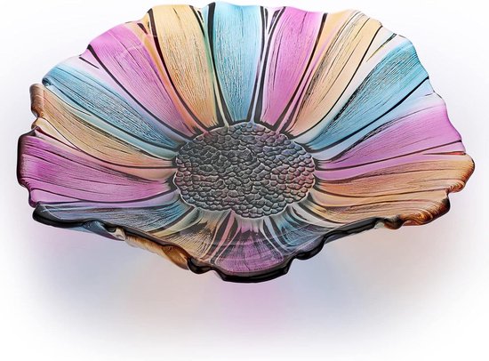 Coupe à Fruits Créative en Verre Coloré - Corbeille à Fruits OLegei ...