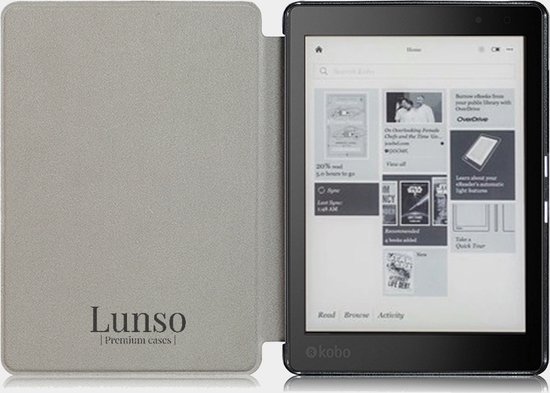 Lunso Geschikt voor Kobo Aura Edition 2 hoes (6 inch) - sleepcover ...
