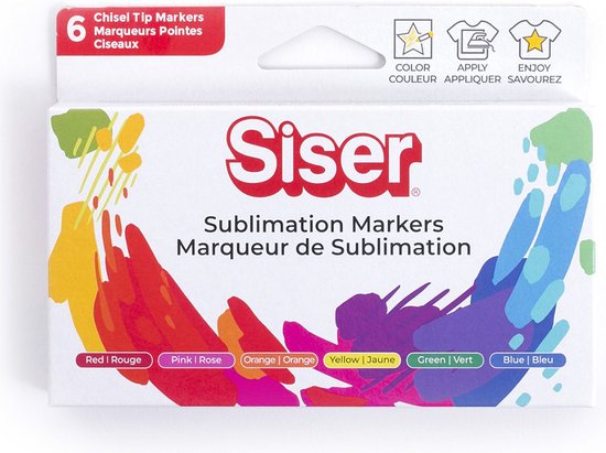 Siser | Sublimatie stiften | Primary Pack | bol