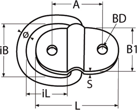 Opvouwbaar padoog RVS-316 lengte 60 mm | bol
