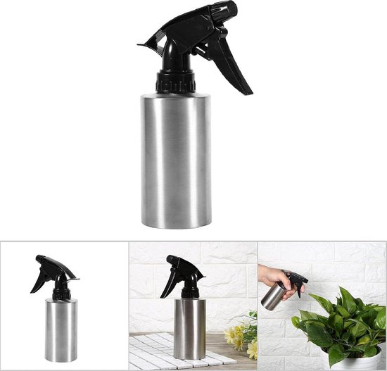 Metalen spuitfles met handdrukken - waterspuitfles voor plantensproeier ...