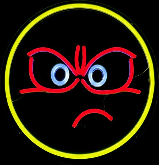 Ohno - Sad Face - LED Neon Sign | bol