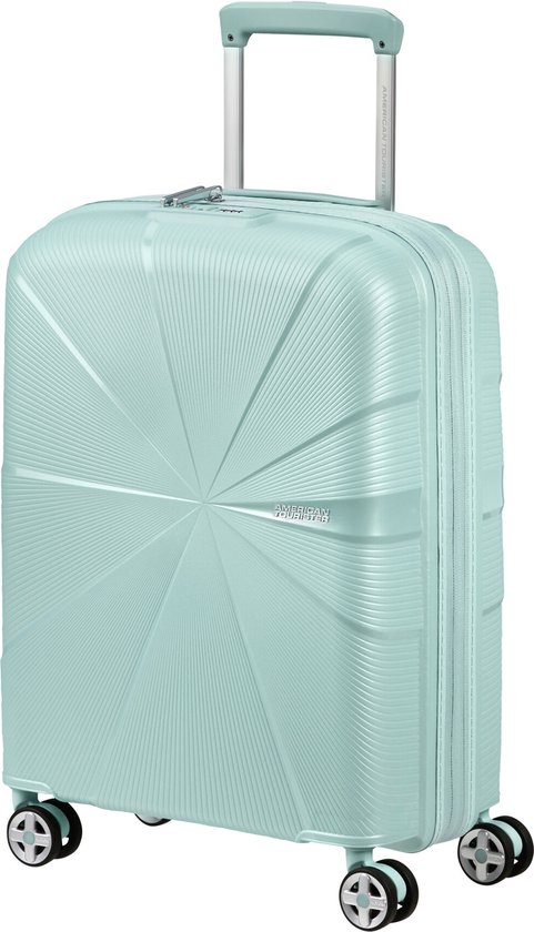American Tourister Starvibe Spinner 55 EXP met. surf blue | bol