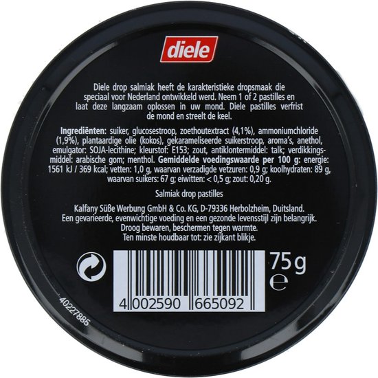 Diele Pastilles Drop 75 gram | bol