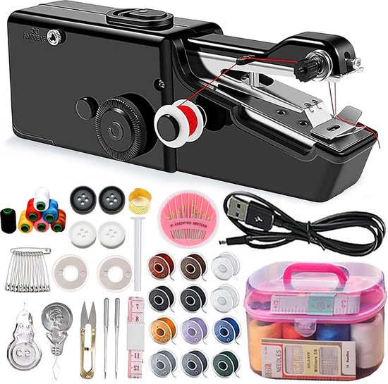 Mini Battery Operated Portable Sewing Machine - USB Interface ...