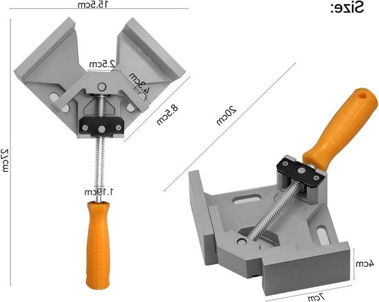Angle Clamps Single Handle 90° Angle Clamp - Aluminum Alloy ...