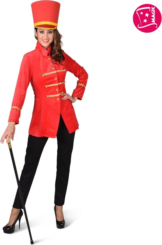 Magic By Freddy's - Circus Kostuum - Jas Lift Girl Nicky Red Vrouw ...
