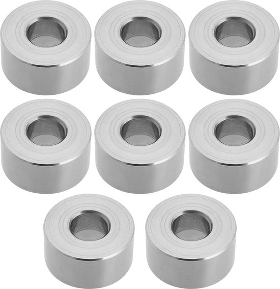 8 Stks 304 Rvs Spacer Sleeve M8 Unthreaded Bus Pakking IDxOD 8.2x20mm ...