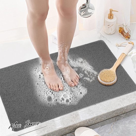 Mrs. Jones Antislip douchemat zachte loofah anti schimmel PVC badmat ...