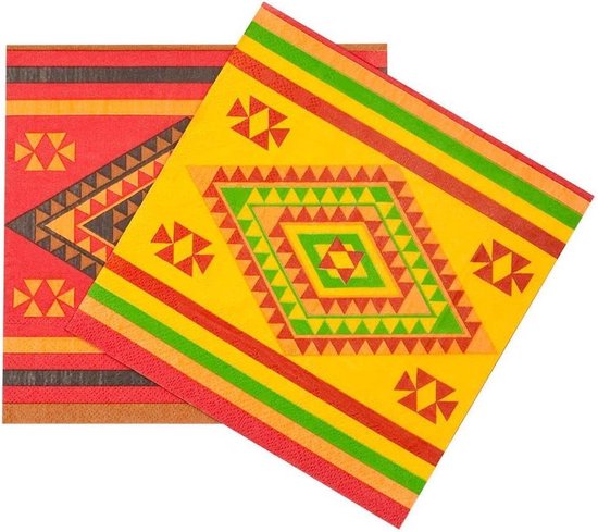 Party Napkins Pack of 20 - Fiesta Theme - 33 x 33 cm - Birthday ...