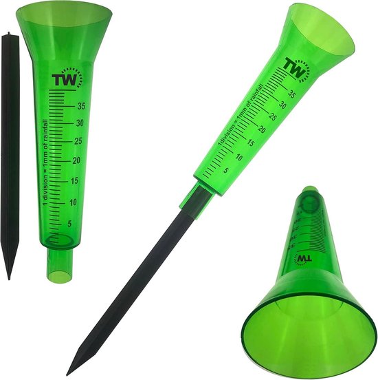 Regenmeter voor tuin - controle regenval - waterregenmeetmeter - buiten ...