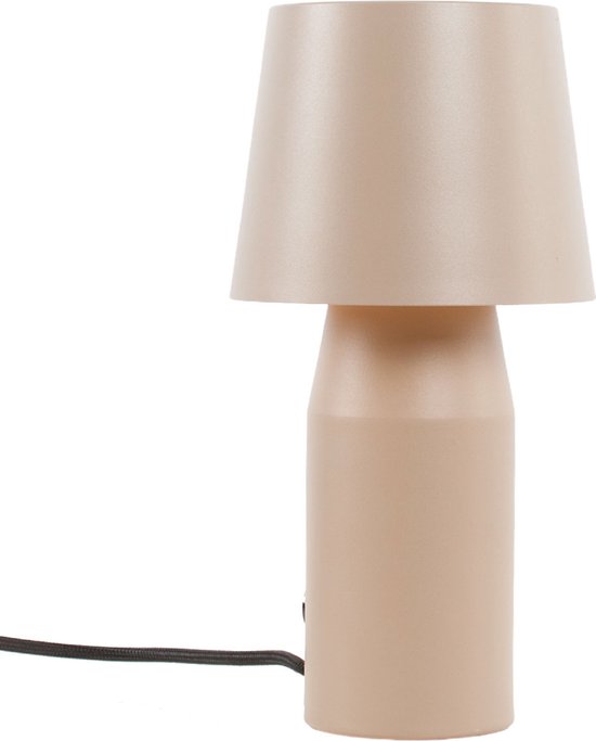 Minimalistische tafellamp | 1 lichts | zand / beige kleur | metaal | 27 ...