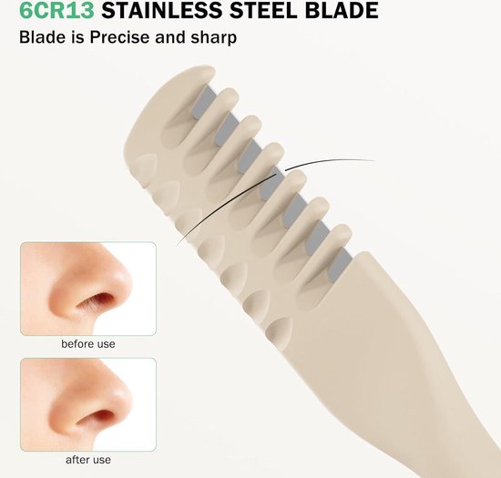 Mrs. Jones Handmatige neushaartrimmer - roterende neushaar scheermesje ...