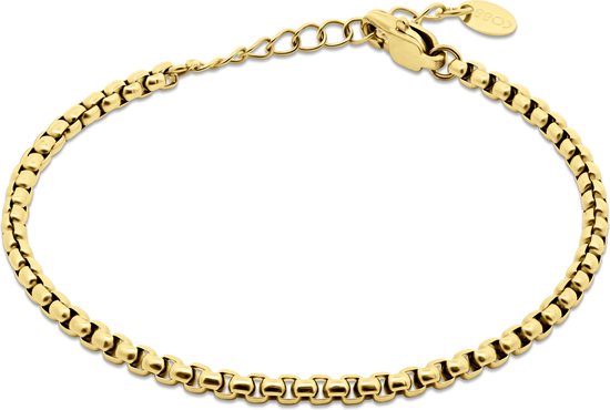 CO88 Collection - 8CB-91326 - box schakelarmband vrouwen - 3 mm - 16,5 ...