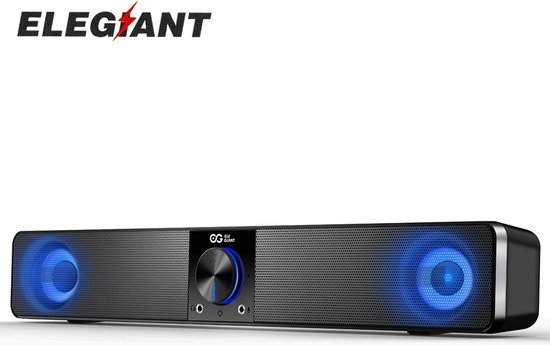 PC speakers - Soundbar - gaming computer luidspreker - met kleurrijke RGB-verlichting... | bol.com
