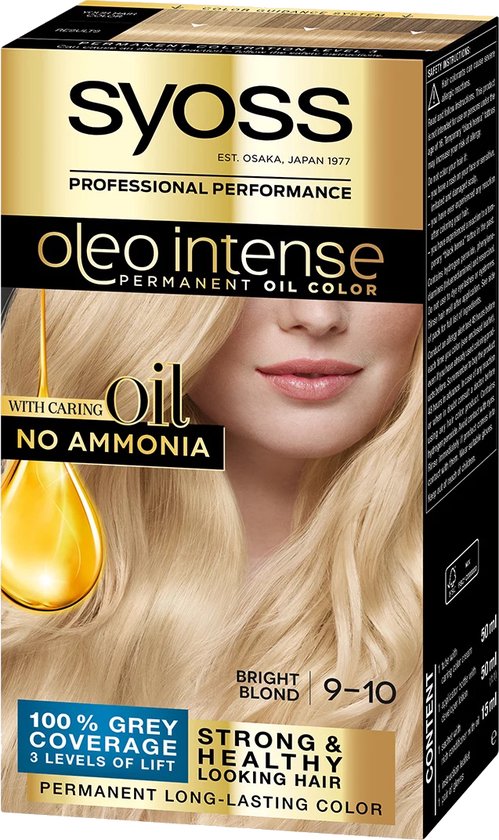 Permanent Dye Olio Intense Syoss Nº 9,10 Luminous Blonde | bol