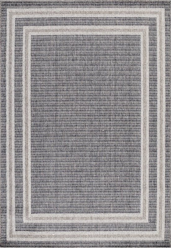 Vloerkleed Aruba Outdoor Designer 4901 Grijs 120 x 170 cm Moonay Home | bol