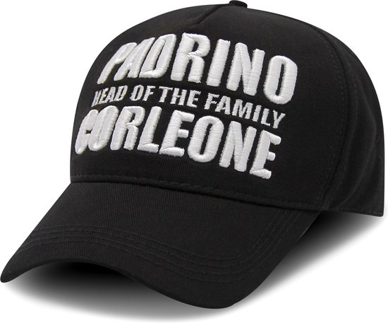 Baseball Cap Heren - Pet Heren - Padrino Corleone - Zwart | bol
