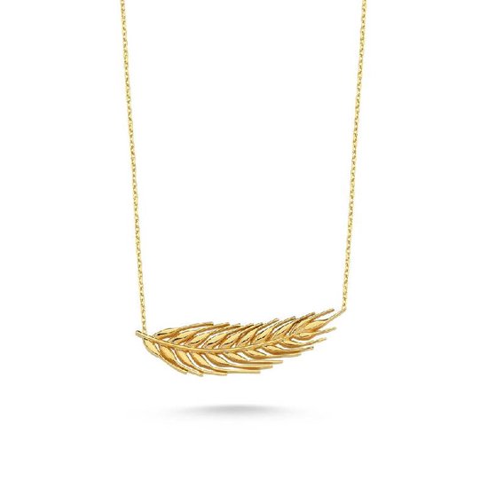 Gouden Ketting Tarwe Hanger 14 karaats | bol.com