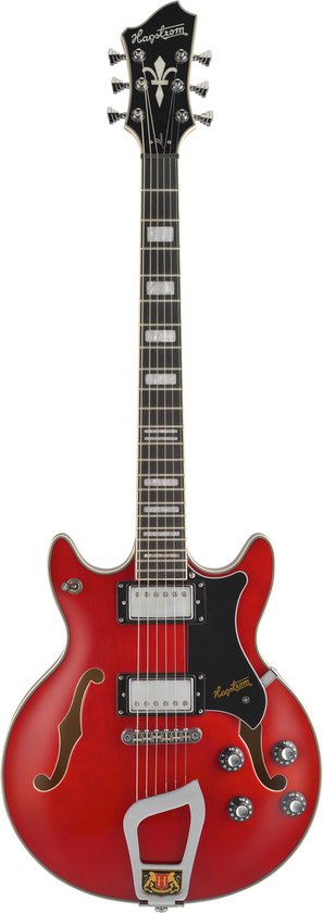 Hagstrom Alvar Wild Cherry Transparent semi-akoestische gitaar | bol.com