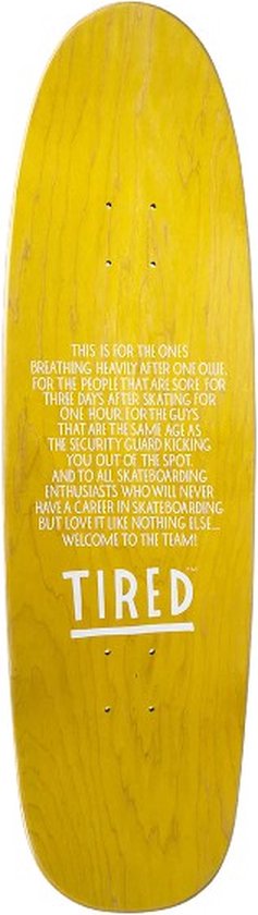 Tired Crawl Board Sigar 9.25 Skateboard Deck | bol