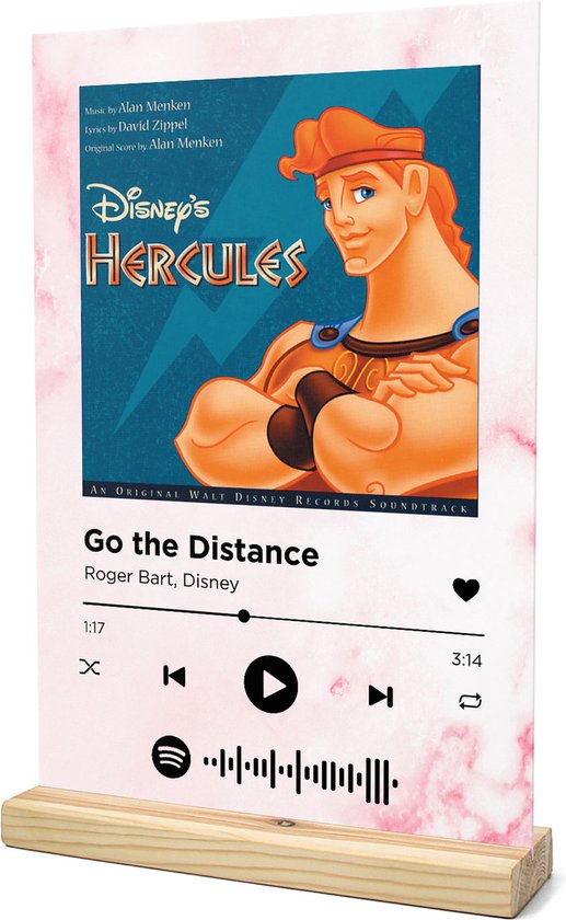 Songr Spotify Plaat - Go the Distance - Roger Bart, Disney - 20x30 ...