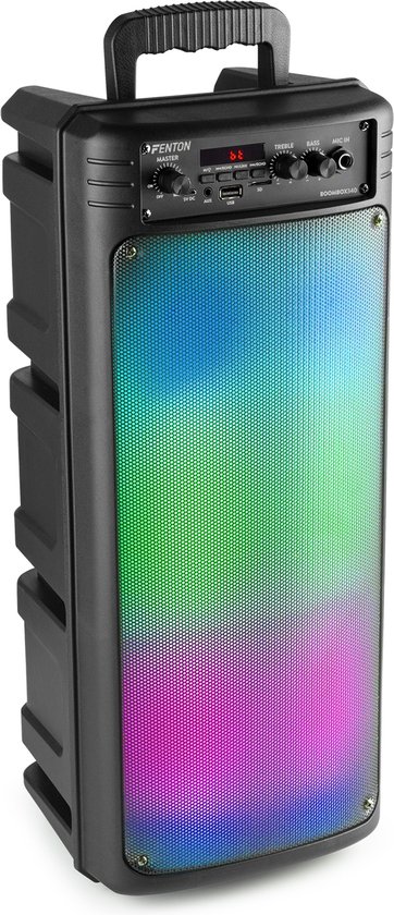 Party speaker Bluetooth - Fenton BoomBox340 - 120W accu party box met ...