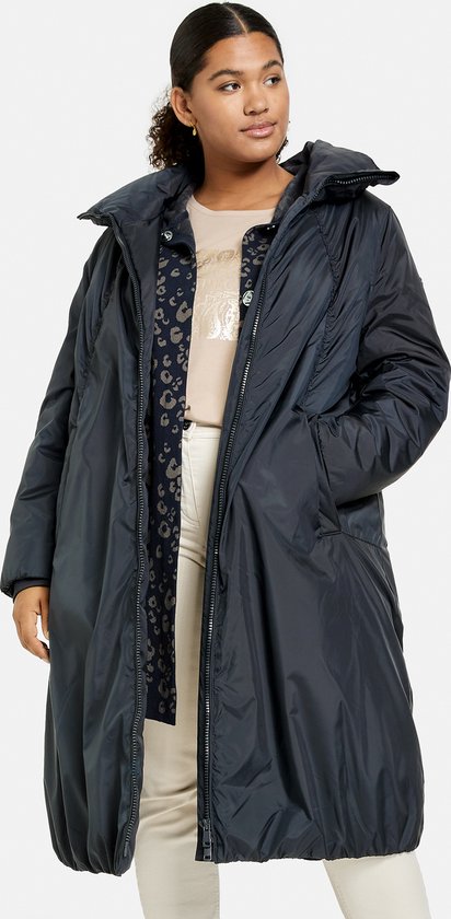 SAMOON Dames Uitlopende gewatteerde mantel | bol.com