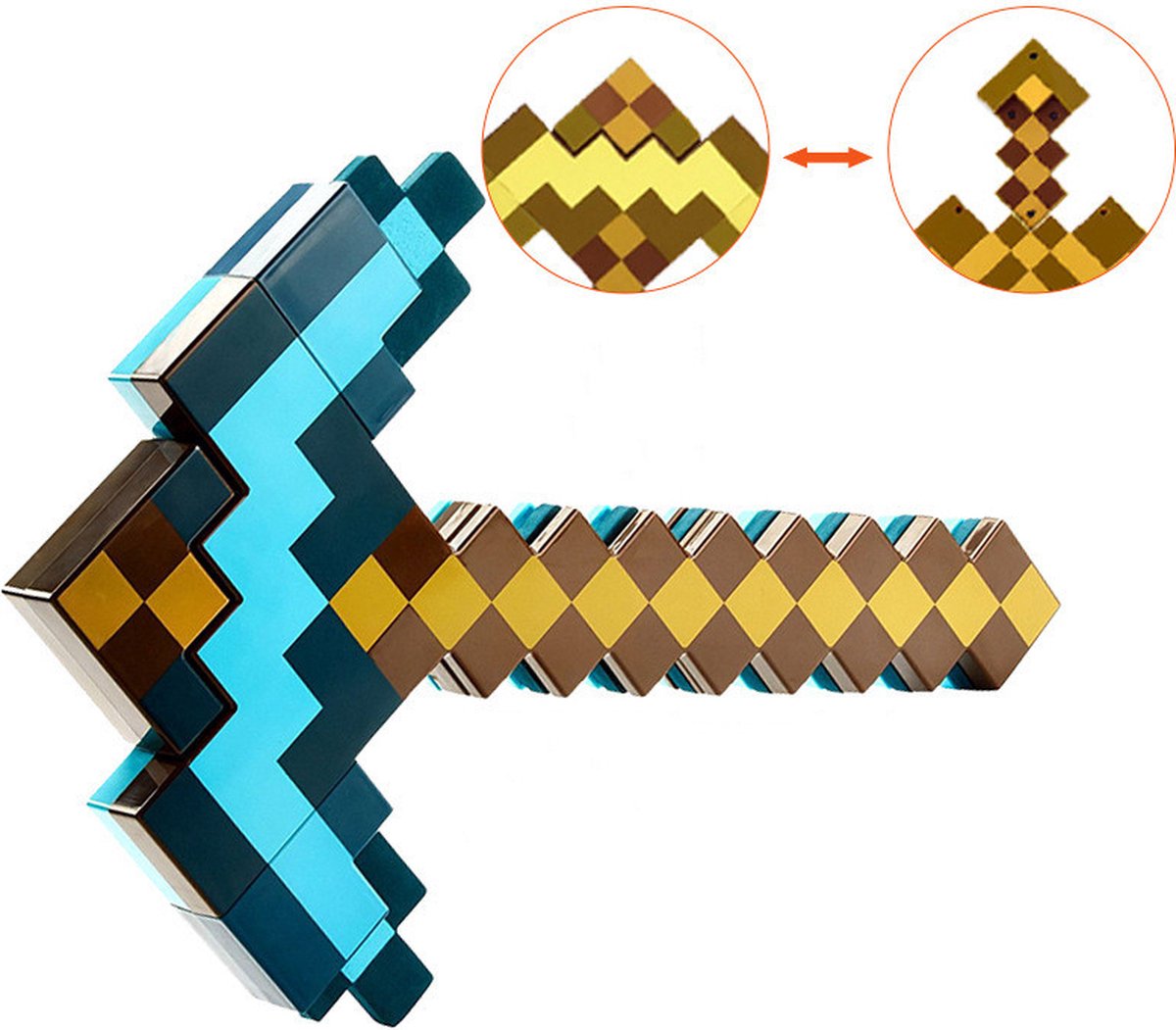 Pioche épée officielle Minecraft 2 en 1 - Épée Minecraft | bol.com