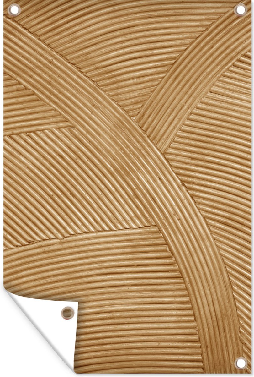 Muurdecoratie Structuur - Natuur - Kunst - Rotan - 120x180 cm ...