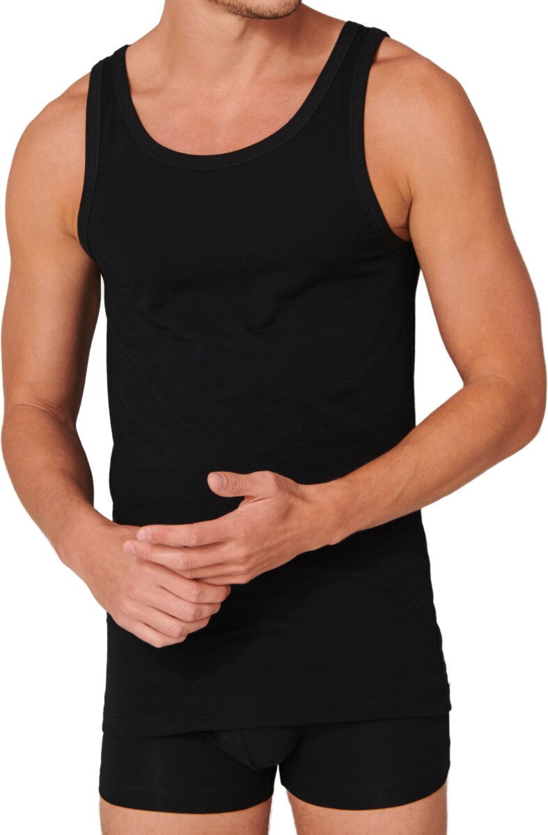 Schiesser Heren Onderhemd 4 pack - 95/5 - Organic Cotton | bol.com