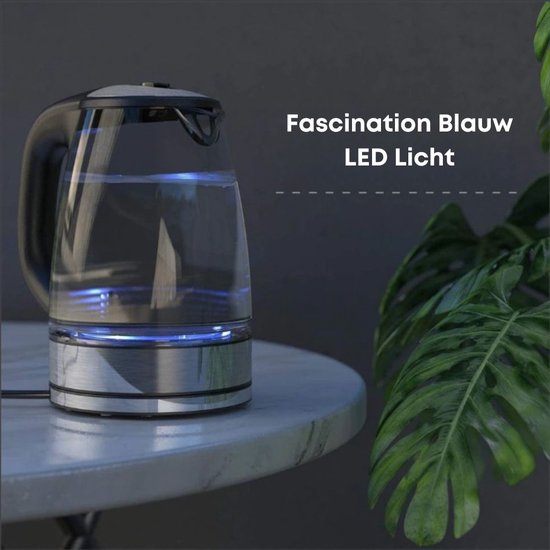 Devisib Waterkoker - 2 Liter - Zwart - Transparant - Waterkokers ...