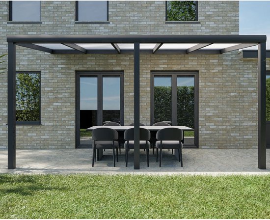 Pratt & Söhne terrasoverkapping 5x2.5 m - Overkapping tuin met opaal ...