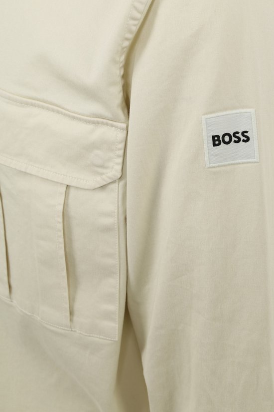 Hugo Boss - Overshirt Lisel Beige - Maat M - Regular-fit | bol.com