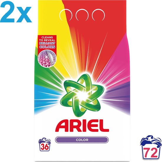 Ariel - Aqua Puder - Color - 5.4kg - Waspoeder - 72 Wasbeurten ...