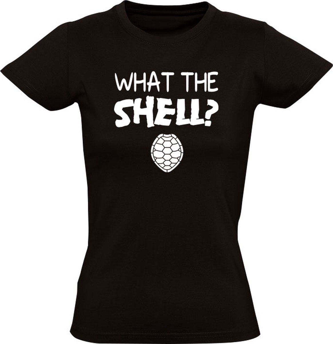What the shell Dames T-shirt - schild - verwarrend - gek - zee - dier ...