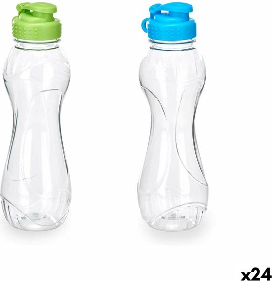 Water bottle 600 ml polypropylene Terephthalate polyethylene (PET) (24 Units) | bol